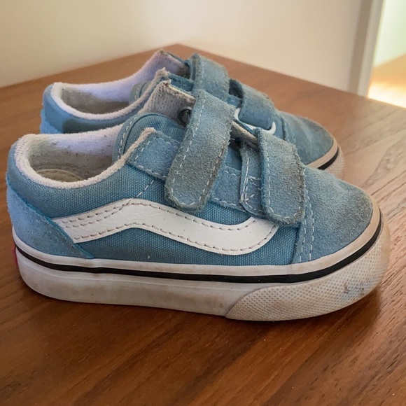 Vans | Shoes | Vans Size 5 Toddler Old Skool V In Delphinium Blue ...